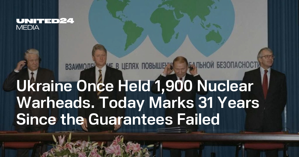 Ukraine Once Held 1,900 Nuclear Warheads. Today Marks 31 Years Since ...