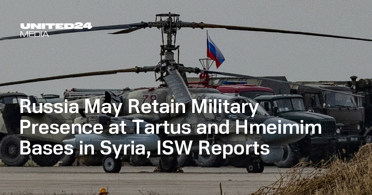 Russia May Retain Military Presence at Tartus and Hmeimim Bases in ...