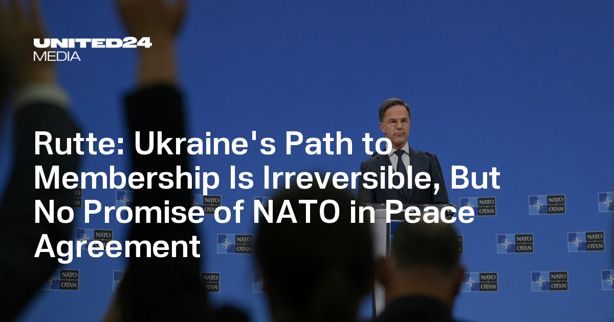 Rutte: Ukraine's Path to Membership Is Irreversible, But No Promise of ...