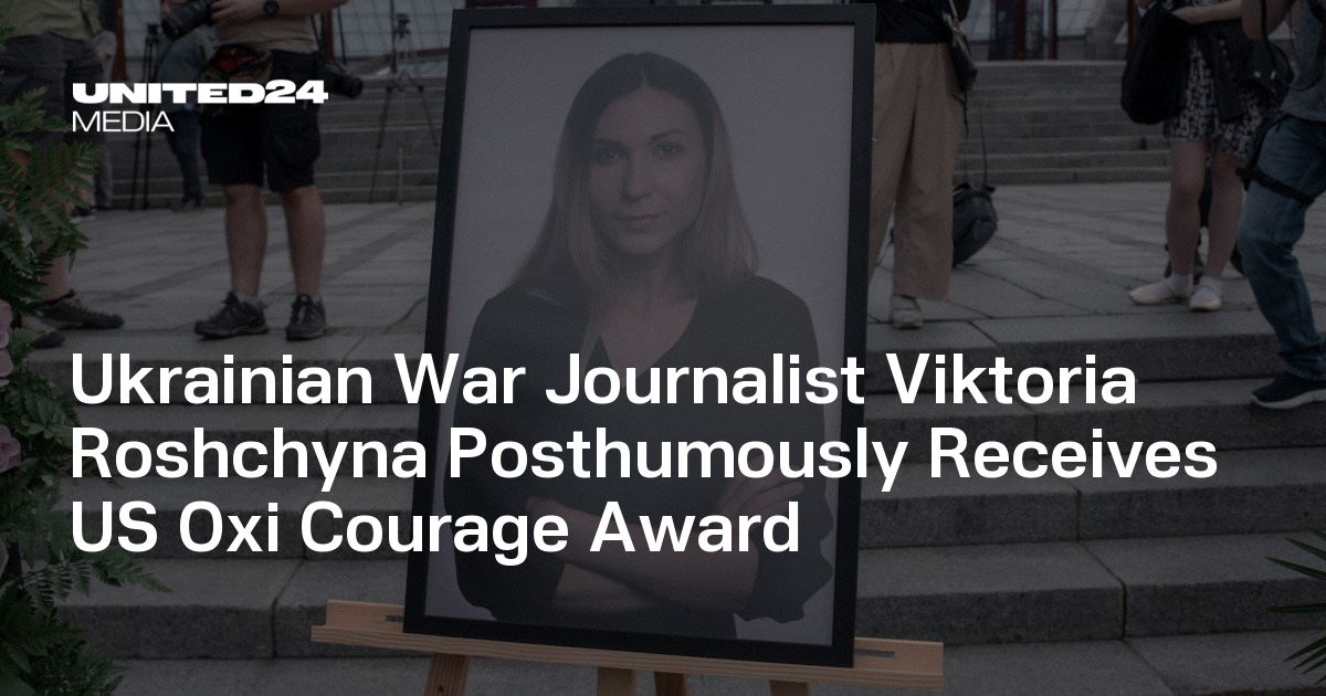 Ukrainian War Journalist Viktoria Roshchyna Posthumously Receives US ...