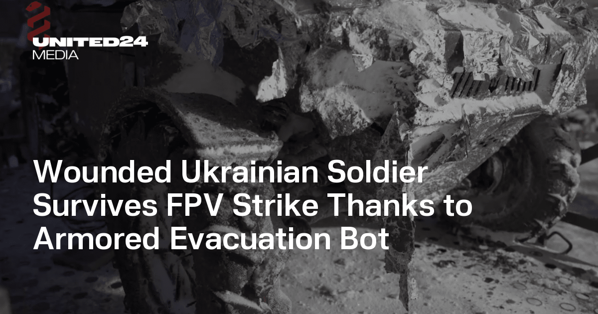Wounded Ukrainian Soldier Survives FPV Strike Thanks to Armored ...