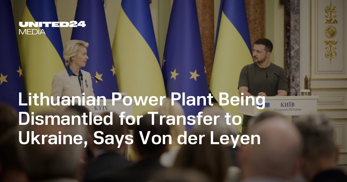 Lithuanian Power Plant Being Dismantled for Transfer to Ukraine, Says ...