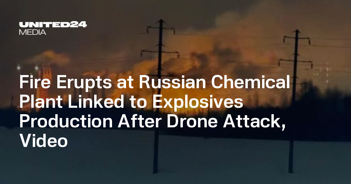 Fire Erupts at Russian Chemical Plant Linked to Explosives Production ...