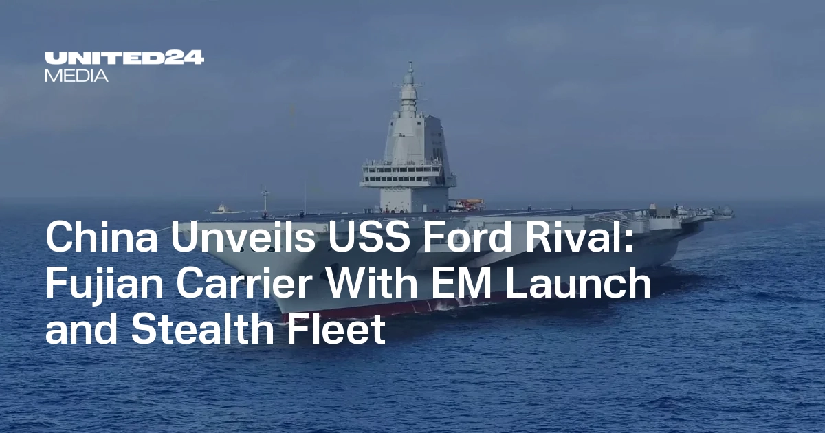 China Unveils USS Ford Rival: Fujian Carrier With EM Launch and Stealth ...