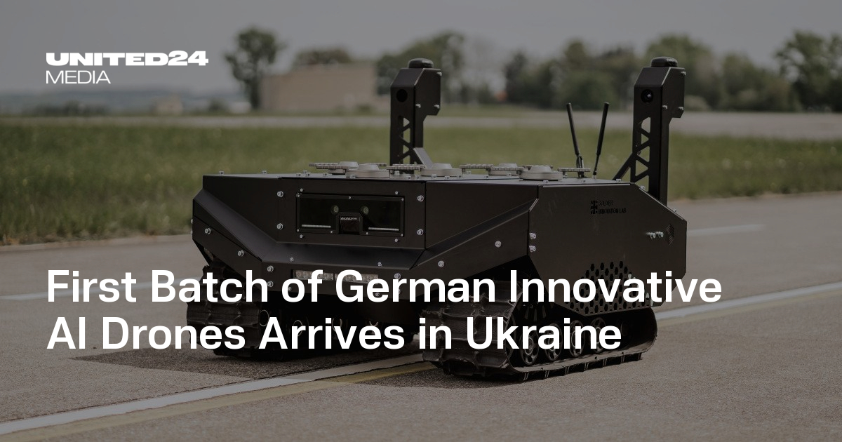 First Batch of German Innovative AI Drones Arrives in Ukraine ...