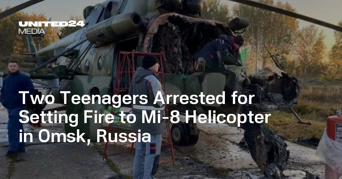 Two Teenagers Arrested for Setting Fire to Mi-8 Helicopter in Omsk ...