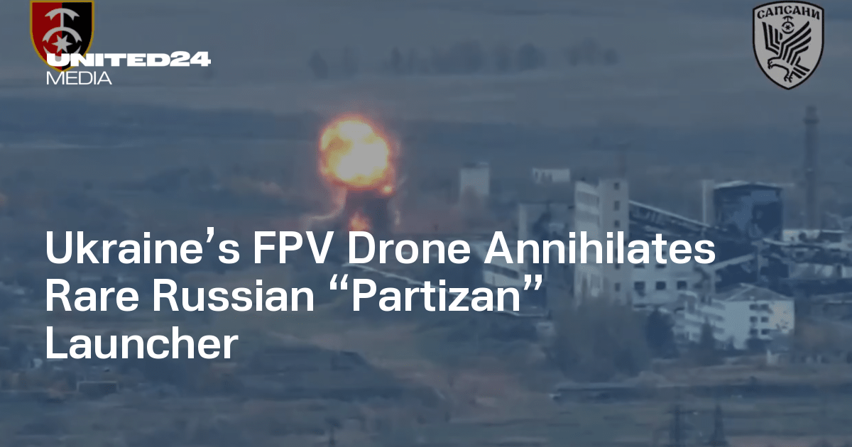 Ukraine’s FPV Drone Annihilates Rare Russian “Partizan” Launcher ...