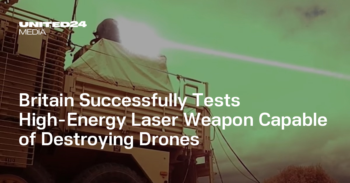 Britain Successfully Tests High-Energy Laser Weapon Capable of ...
