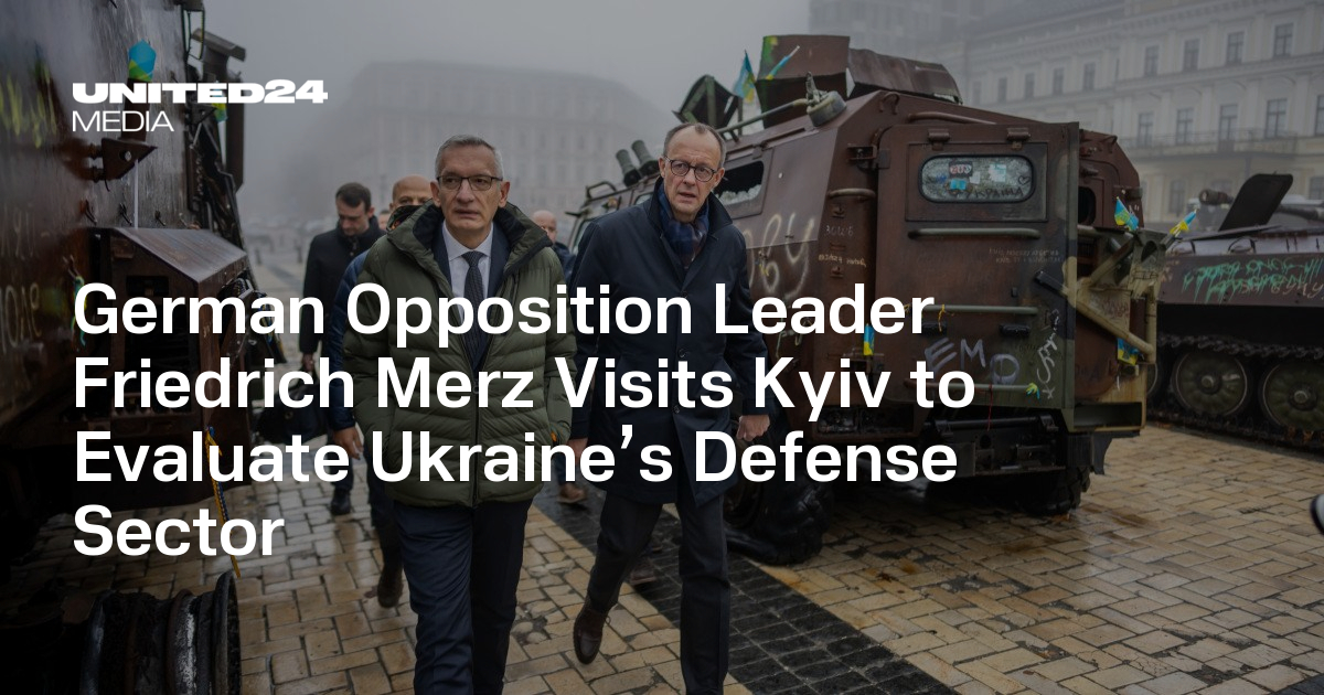 German Opposition Leader Friedrich Merz Visits Kyiv to Evaluate Ukraine ...