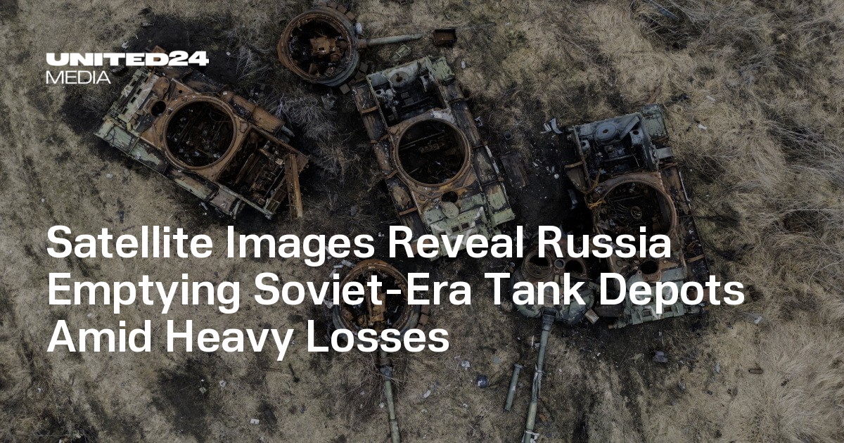 Satellite Images Reveal Russia Emptying Soviet-Era Tank Depots Amid ...