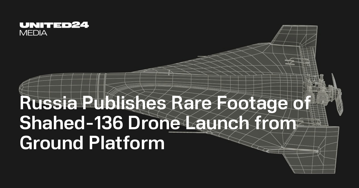 Russia Publishes Rare Footage of Shahed-136 Drone Launch from Ground ...
