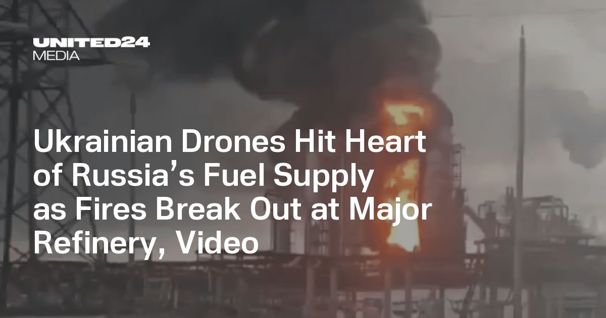 Ukrainian Drones Hit Heart of Russia’s Fuel Supply as Fires Break Out ...