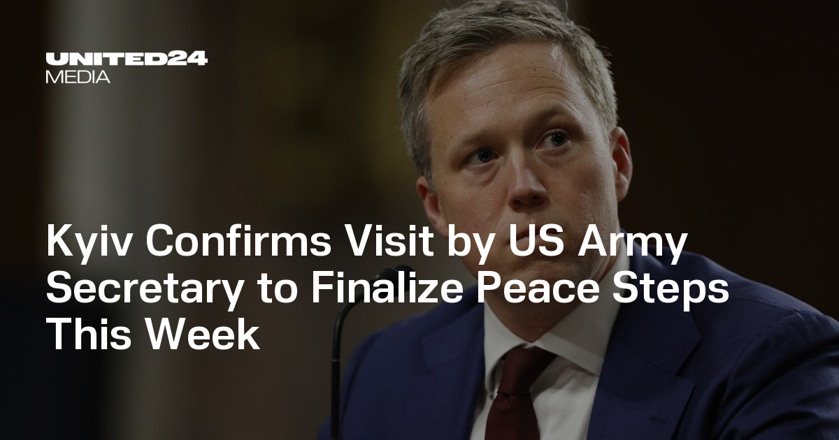 Kyiv Confirms Visit by US Army Secretary to Finalize Peace Steps This ...