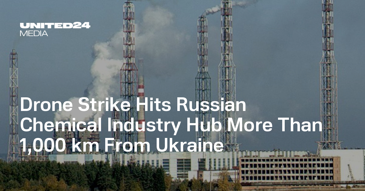 Drone Strike Hits Russian Chemical Industry Hub More Than 1,000 km From ...