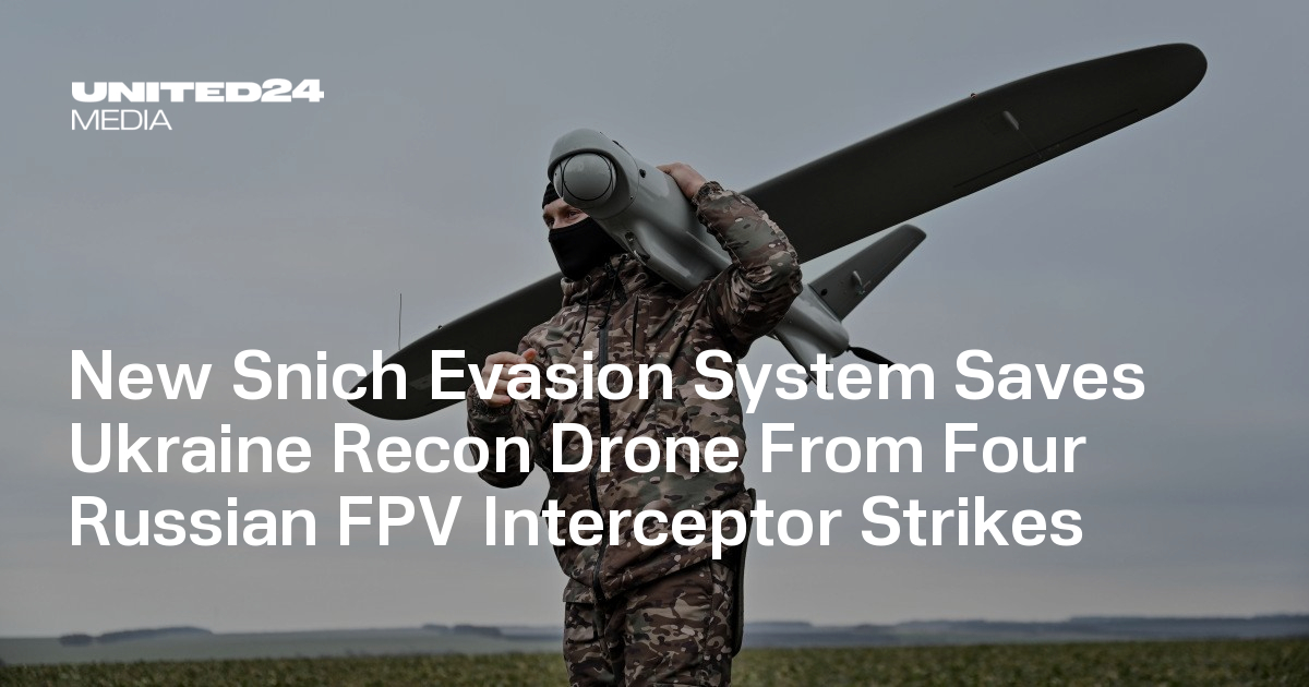New Snich Evasion System Saves Ukraine Recon Drone From Four Russian ...