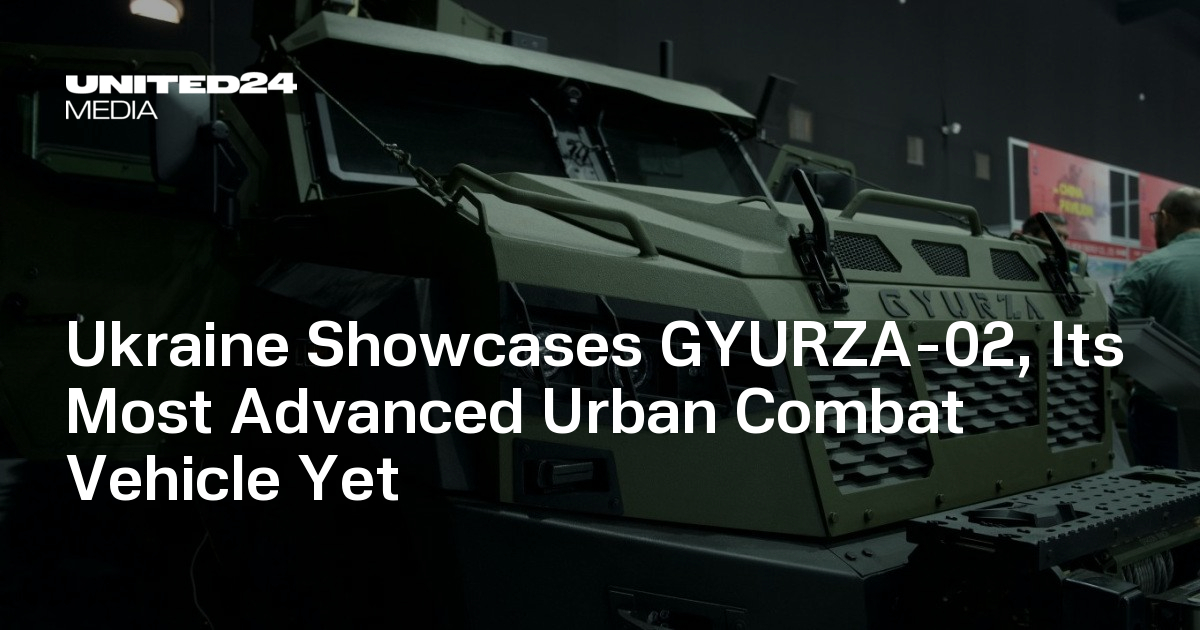 Ukraine Showcases GYURZA-02, Its Most Advanced Urban Combat Vehicle Yet — UNITED24 Media