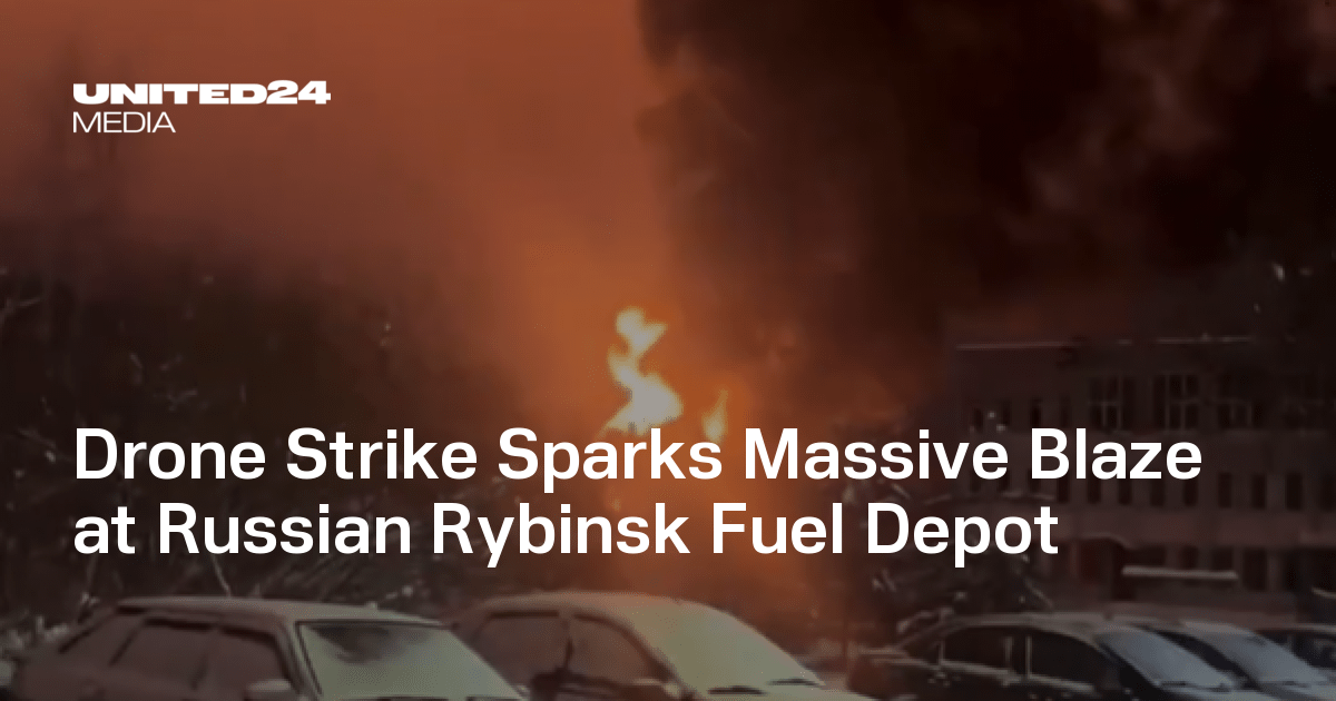 Drone Strike Sparks Massive Blaze at Russian Rybinsk Fuel Depot ...