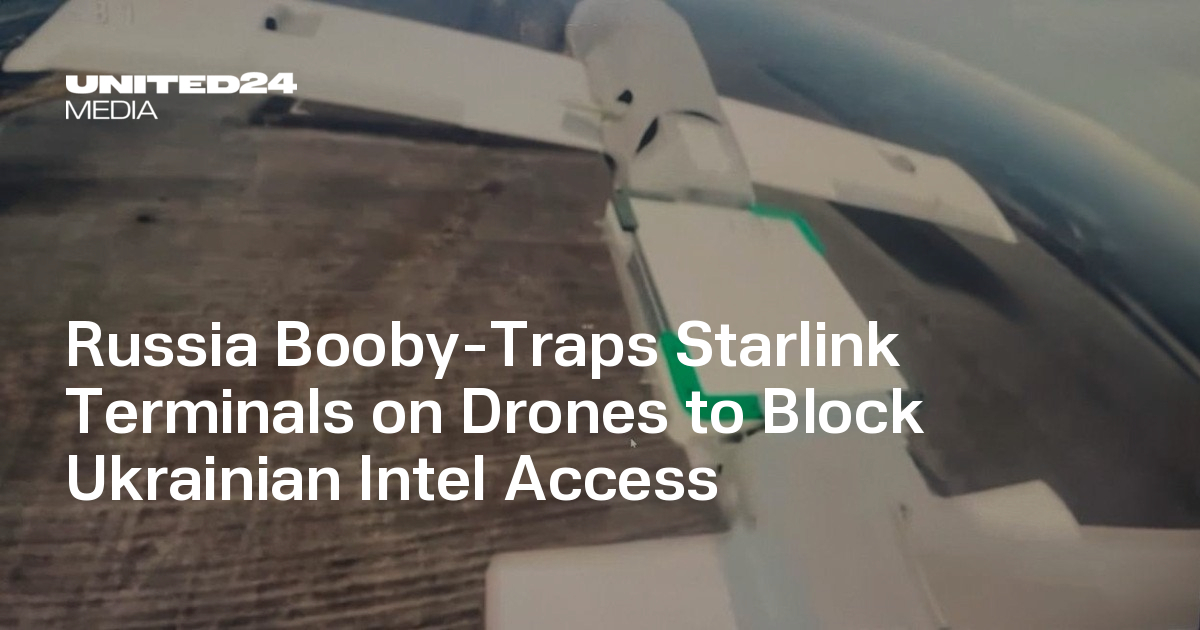 Russia Booby-Traps Starlink Terminals on Drones to Block Ukrainian ...