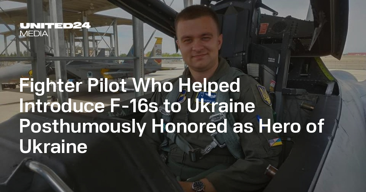 Fighter Pilot Who Helped Introduce F-16s to Ukraine Posthumously ...