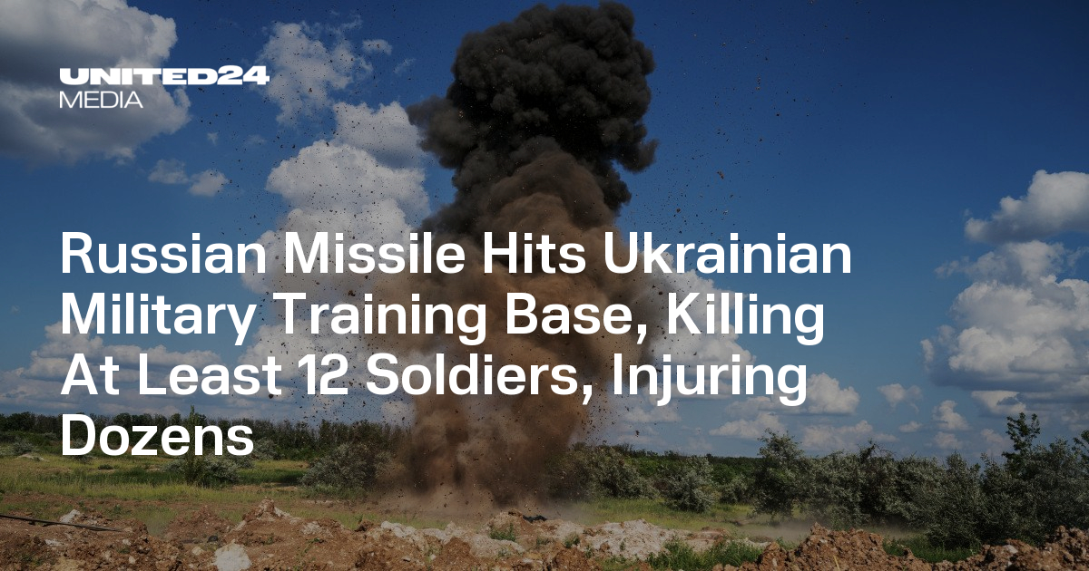 Russian Missile Hits Ukrainian Military Training Base, Killing At Least ...