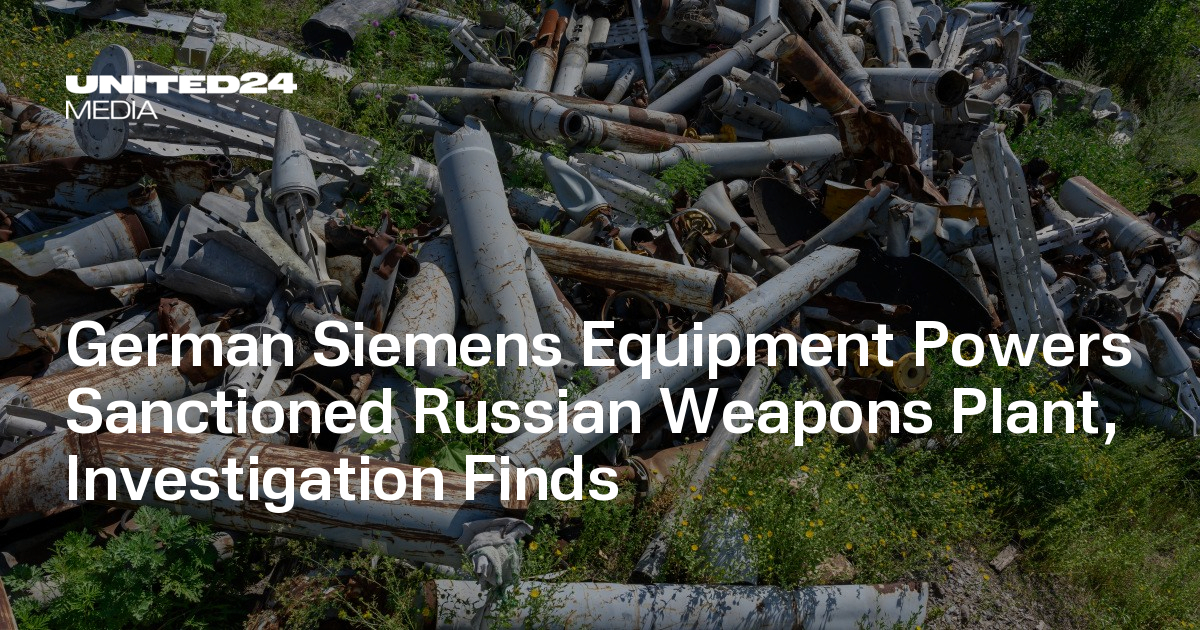 German Siemens Equipment Powers Sanctioned Russian Weapons Plant ...