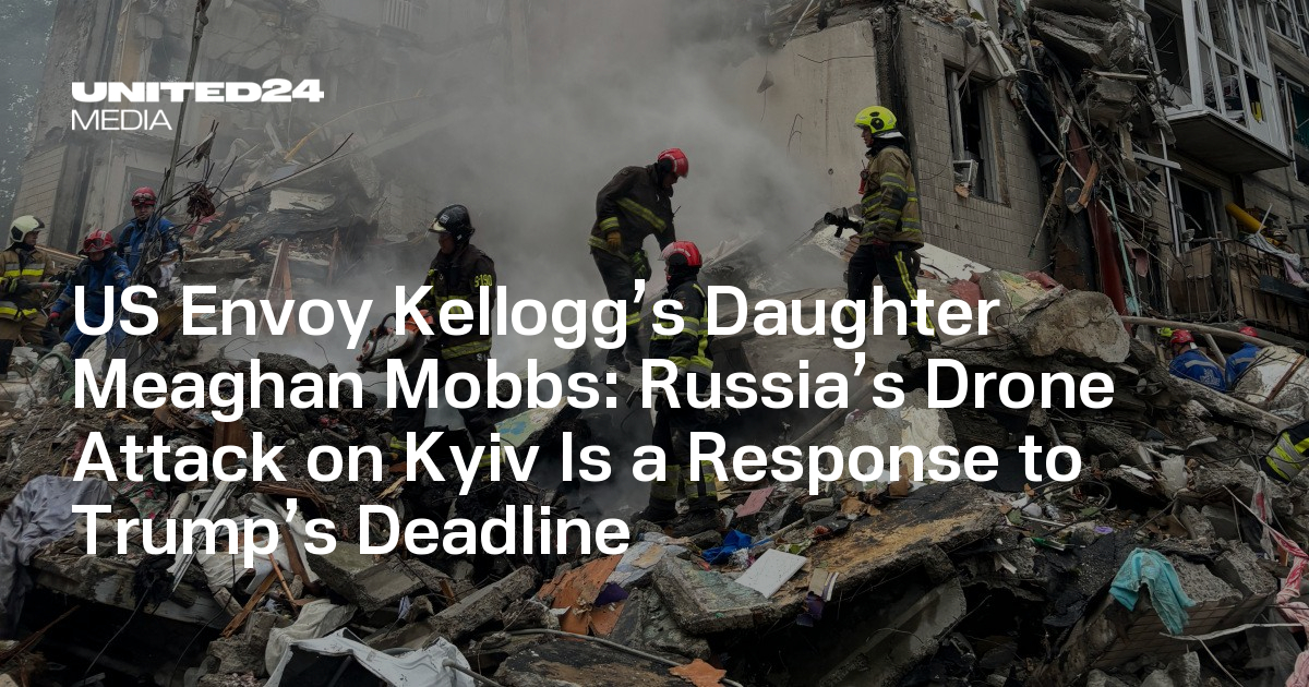 US Envoy Kellogg’s Daughter Meaghan Mobbs: Russia’s Drone Attack on ...