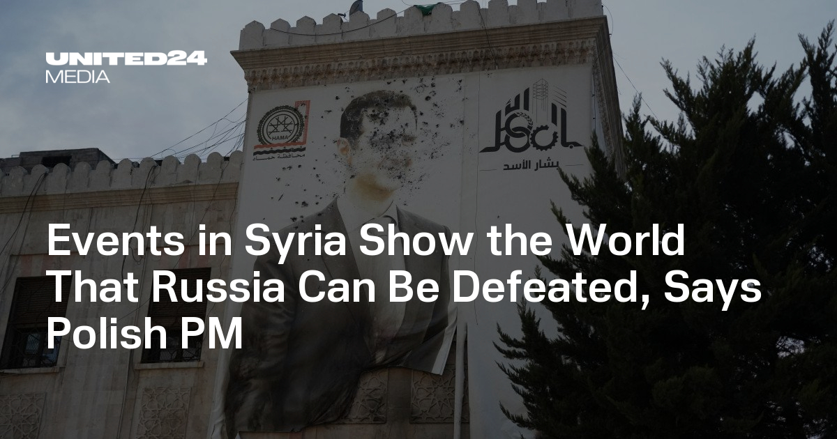Events in Syria Show the World That Russia Can Be Defeated, Says Polish ...