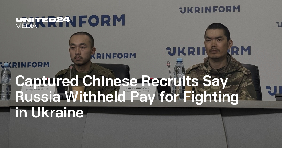 Captured Chinese Recruits Say Russia Withheld Pay for Fighting in ...