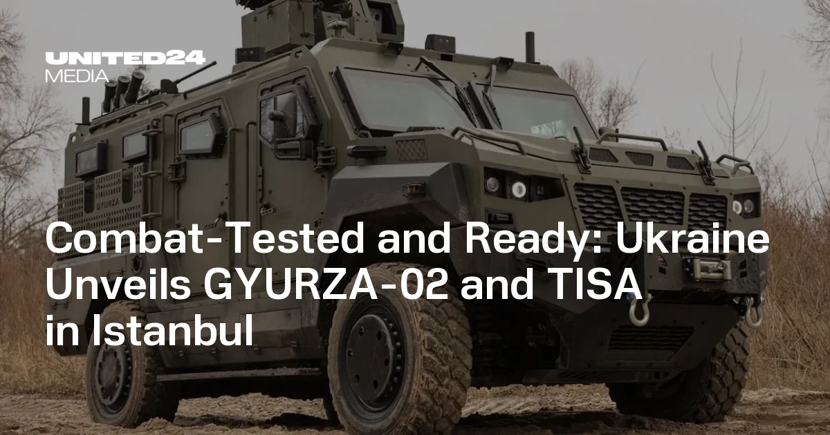Combat-Tested and Ready: Ukraine Unveils GYURZA-02 and TISA in Istanbul ...