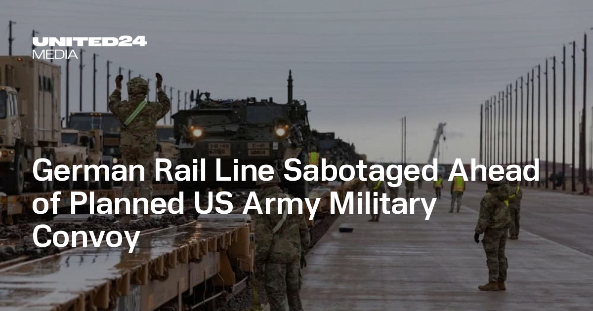 German Rail Line Sabotaged Ahead of Planned US Army Military Convoy ...