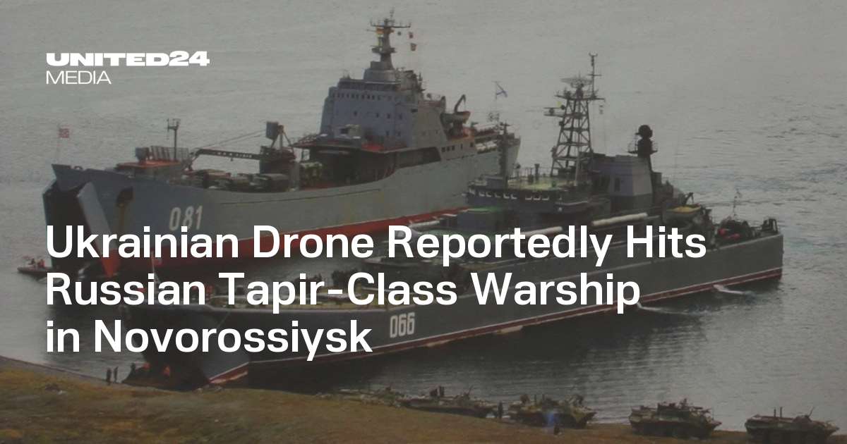 Ukrainian Drone Reportedly Hits Russian Tapir-Class Warship in ...