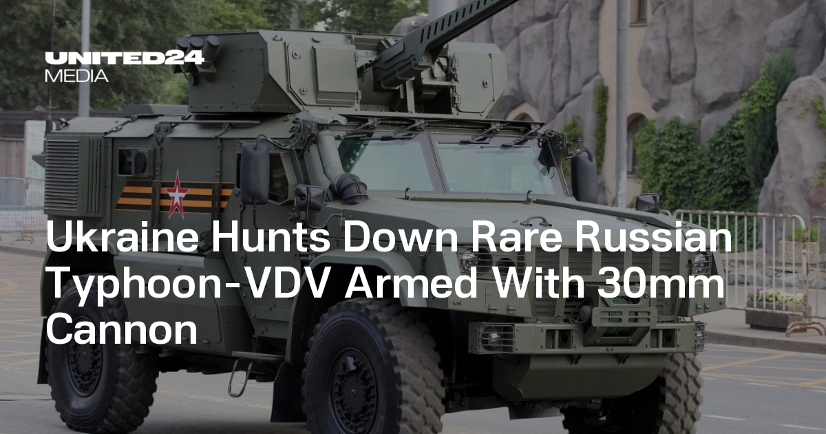 Ukraine Hunts Down Rare Russian Typhoon-VDV Armed With 30mm Cannon ...