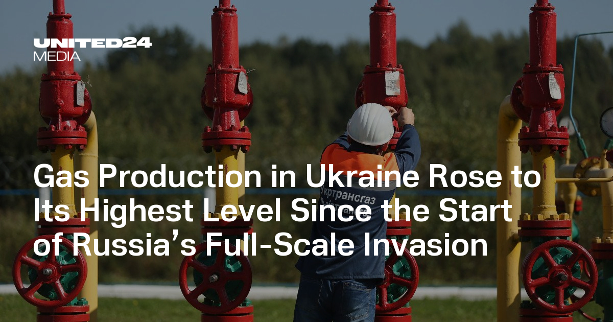 Gas Production in Ukraine Rose to Its Highest Level Since the Start of ...