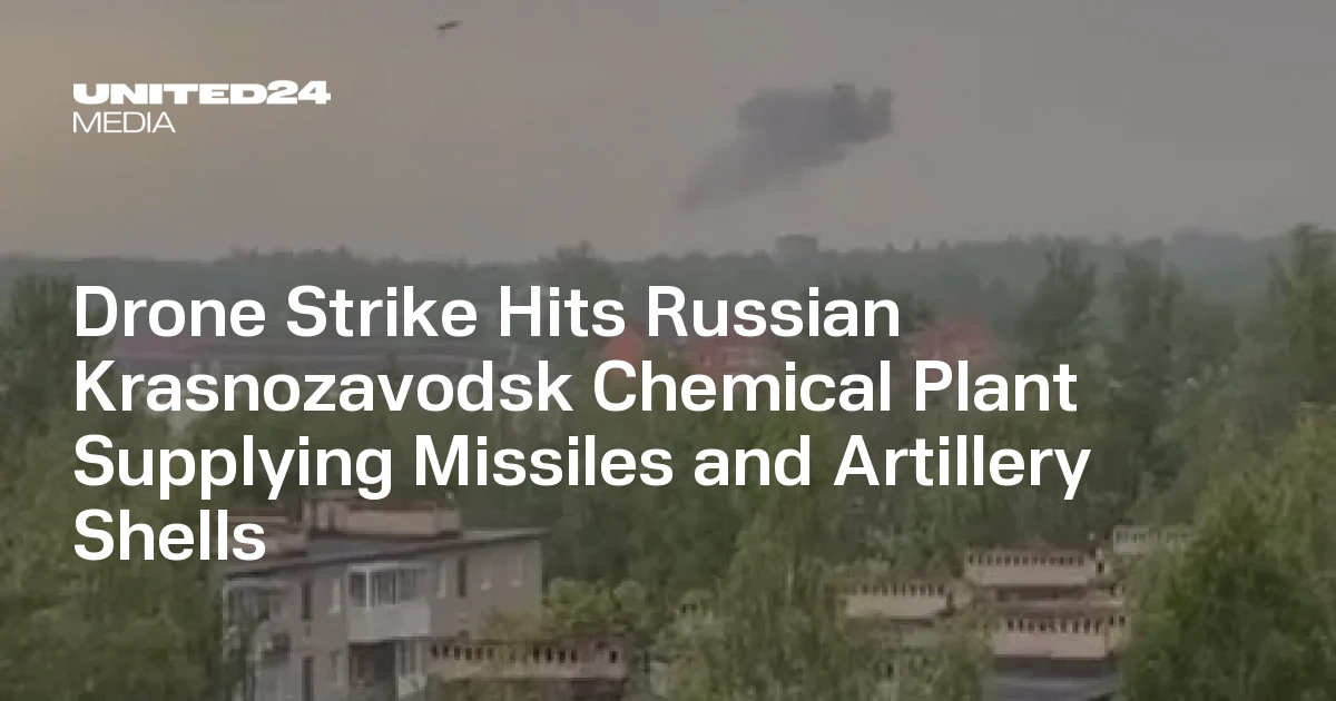 Drone Strike Hits Russian Krasnozavodsk Chemical Plant Supplying ...