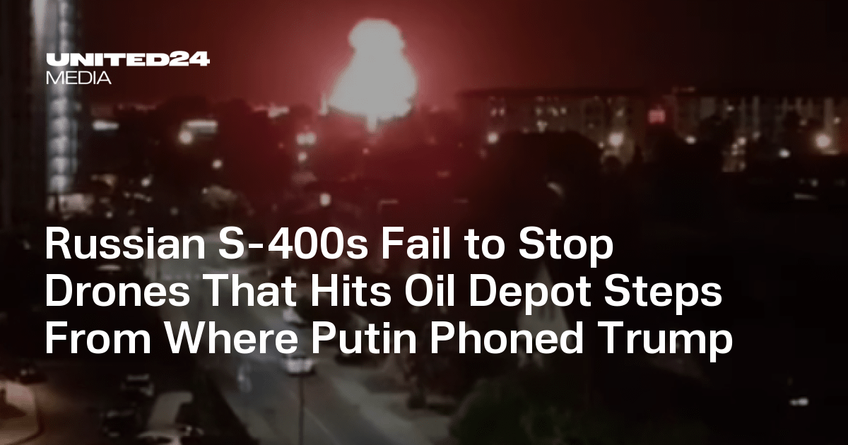 Russian “Ultra Modern” S-400s Fail to Stop Ukrainian Drone Strike on ...