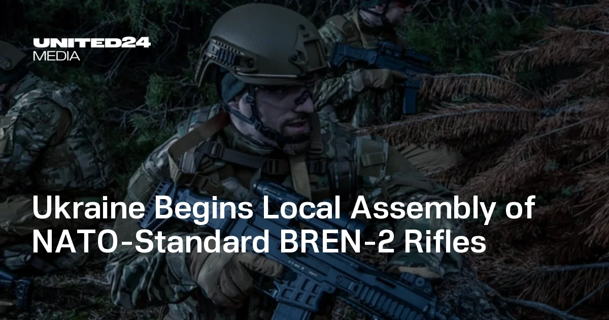 Ukraine Begins Local Assembly of NATO-Standard BREN-2 Rifles — UNITED24 ...