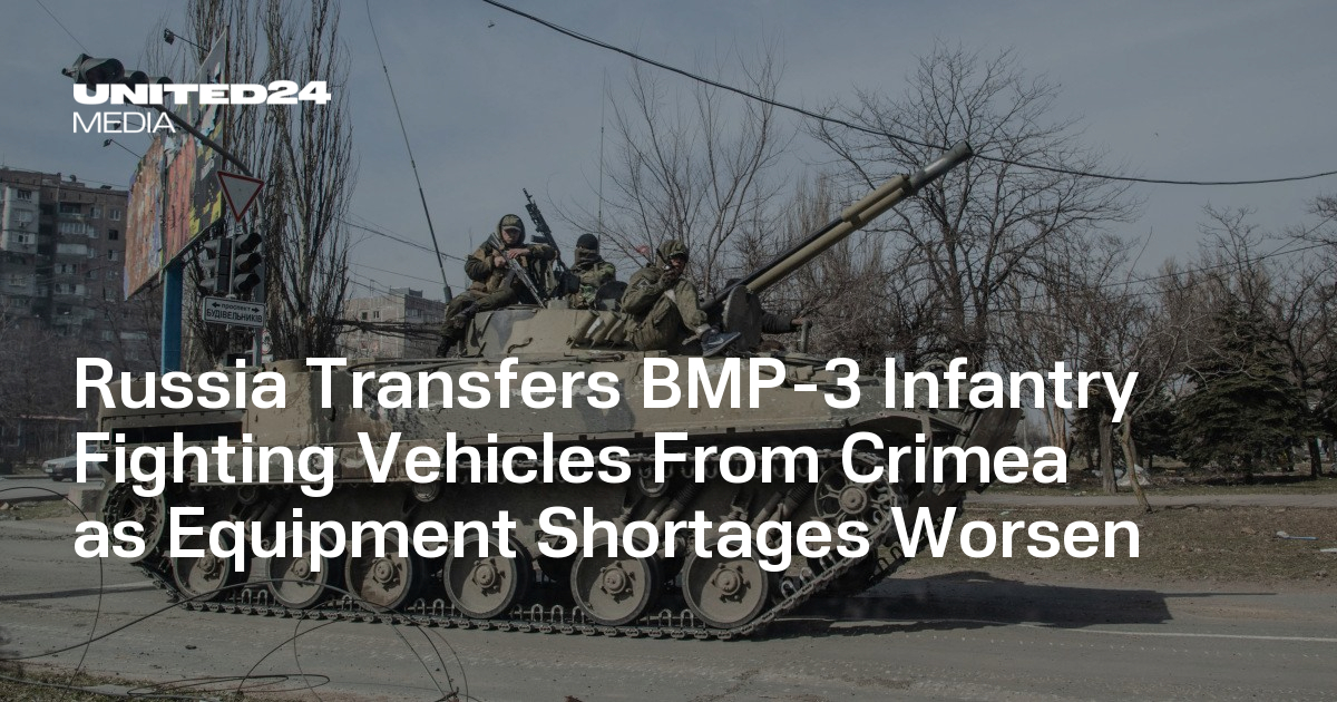 Russia Transfers BMP-3 Infantry Fighting Vehicles From Crimea as ...