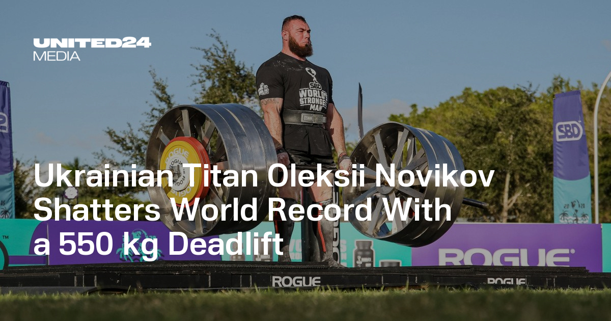 Ukrainian Titan Oleksii Novikov Shatters World Record With a 550 kg ...
