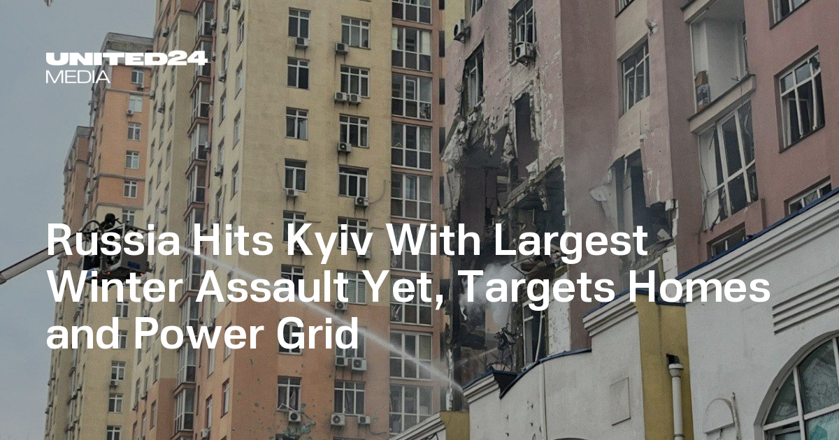 Russia Hits Kyiv With Largest Winter Assault Yet, Targets Homes and ...