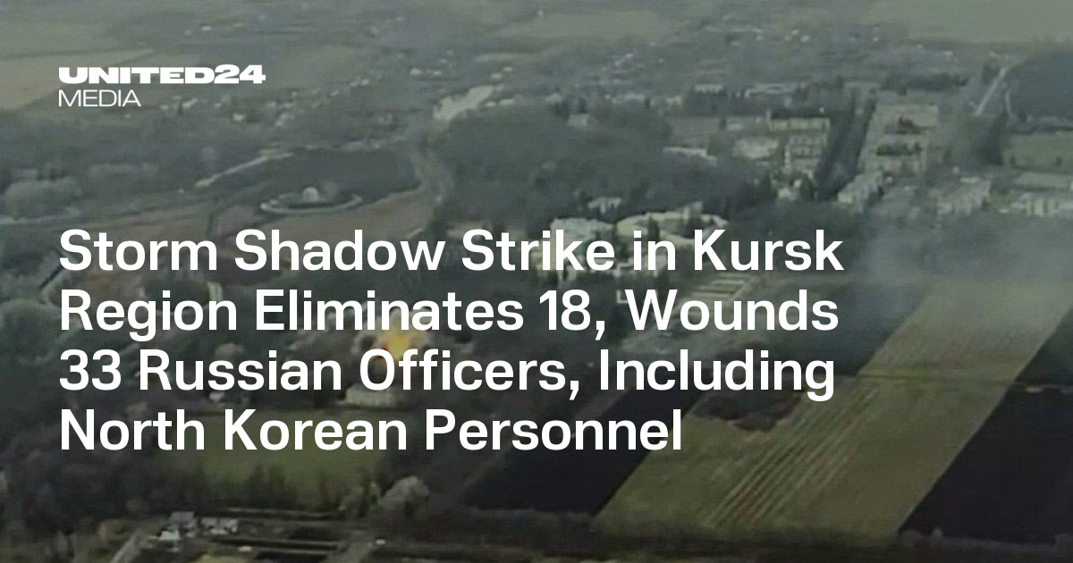 Storm Shadow Strike in Kursk Region Eliminates 18, Wounds 33 Russian ...