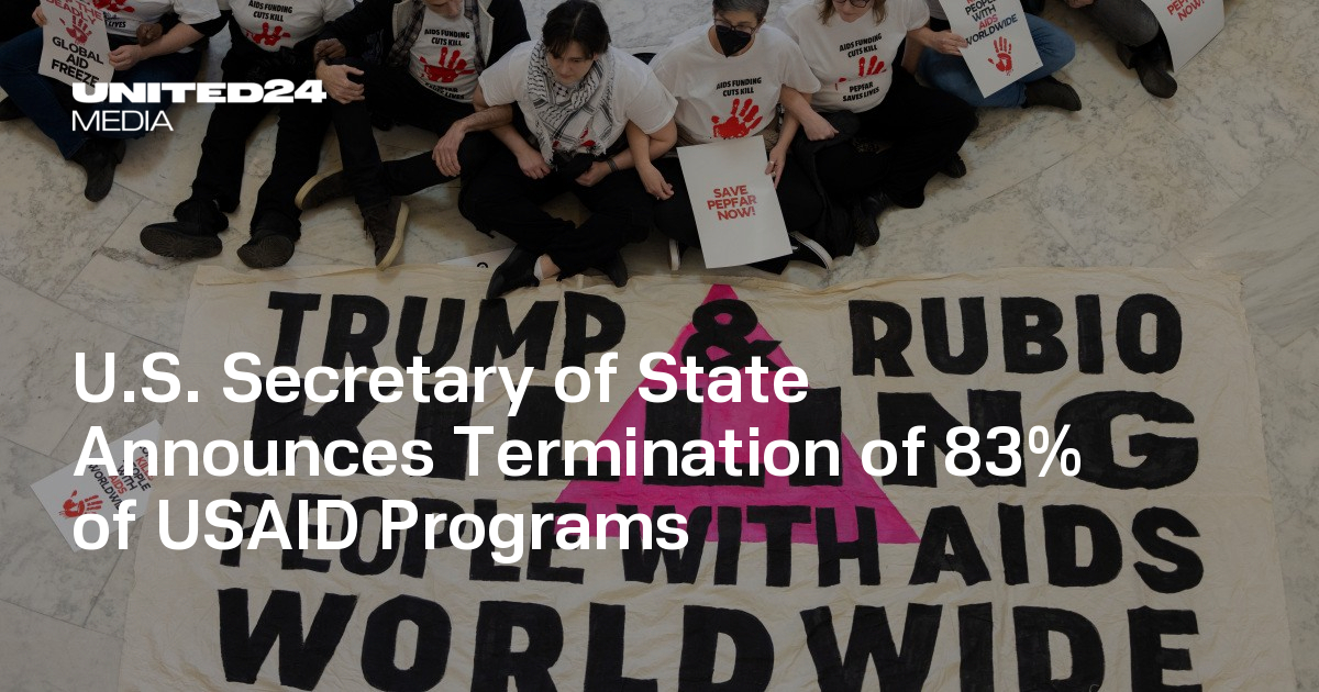 U.S. Secretary of State Announces Termination of 83% of USAID Programs ...