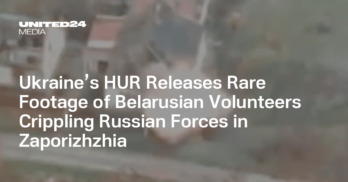 Ukraine’s HUR Releases Rare Footage of Belarusian Volunteers Crippling ...