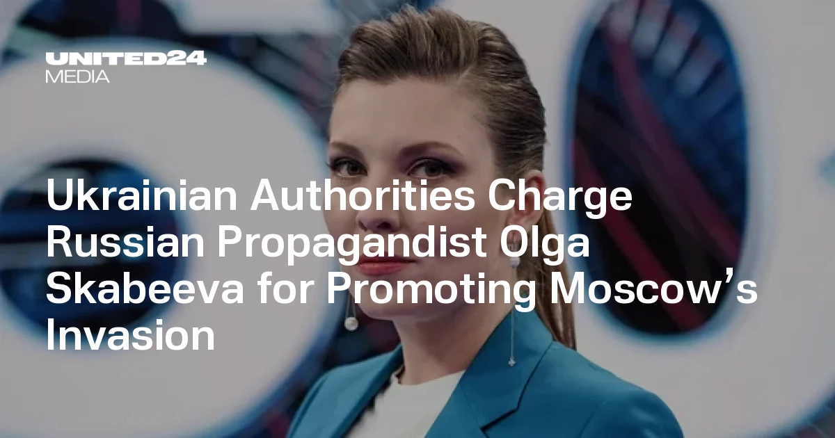 Ukrainian Authorities Charge Russian Propagandist Olga Skabeeva for Promoting Moscow's Invasion ...