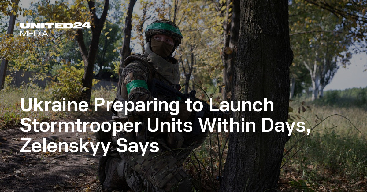 Ukraine Preparing to Launch Stormtrooper Units Within Days, Zelenskyy ...
