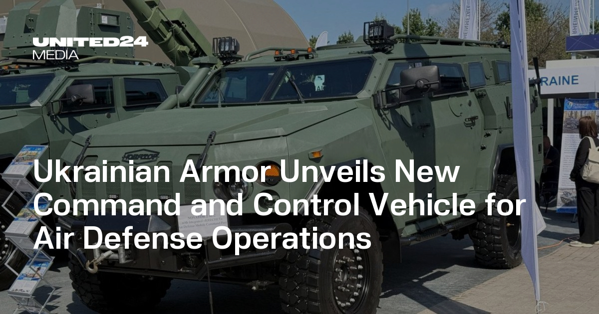 Ukrainian Armor Unveils New Command and Control Vehicle for Air Defense ...