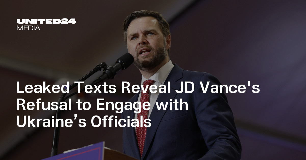 Controversial Texts Show JD Vance Refusing Communication with Ukrainian ...