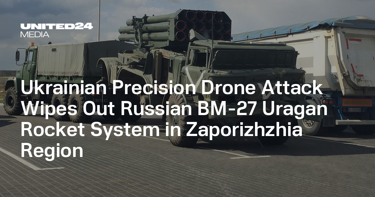 Ukrainian Precision Drone Attack Wipes Out Russian BM-27 Uragan Rocket ...