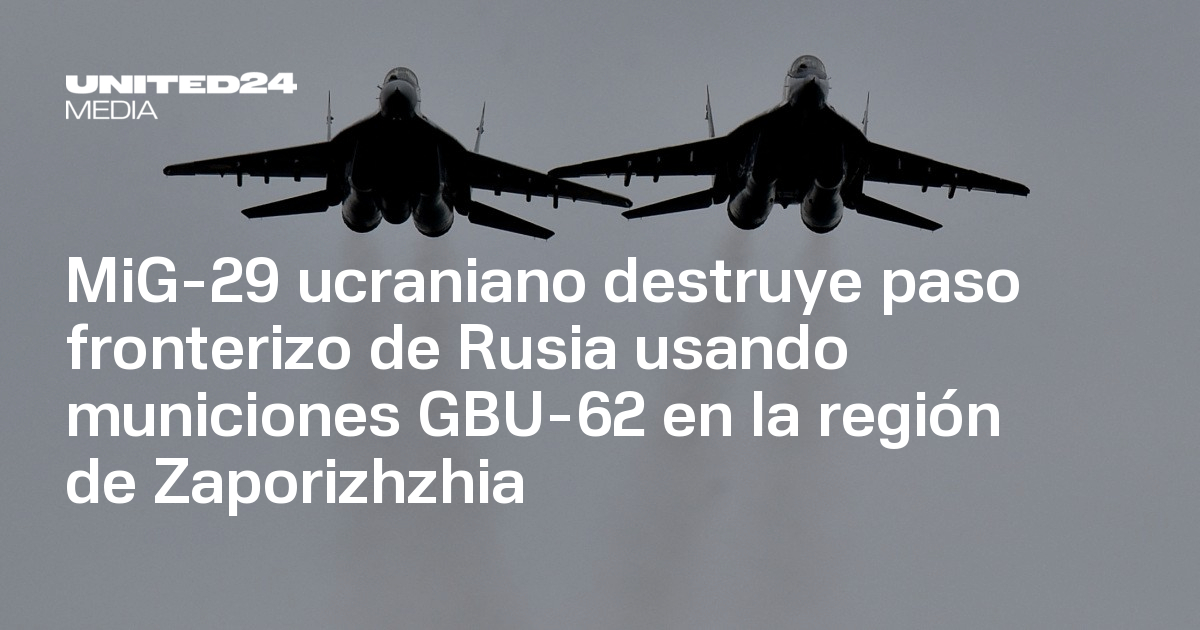 MiG-29 ucraniano destruye paso fronterizo de Rusia usando municiones ...
