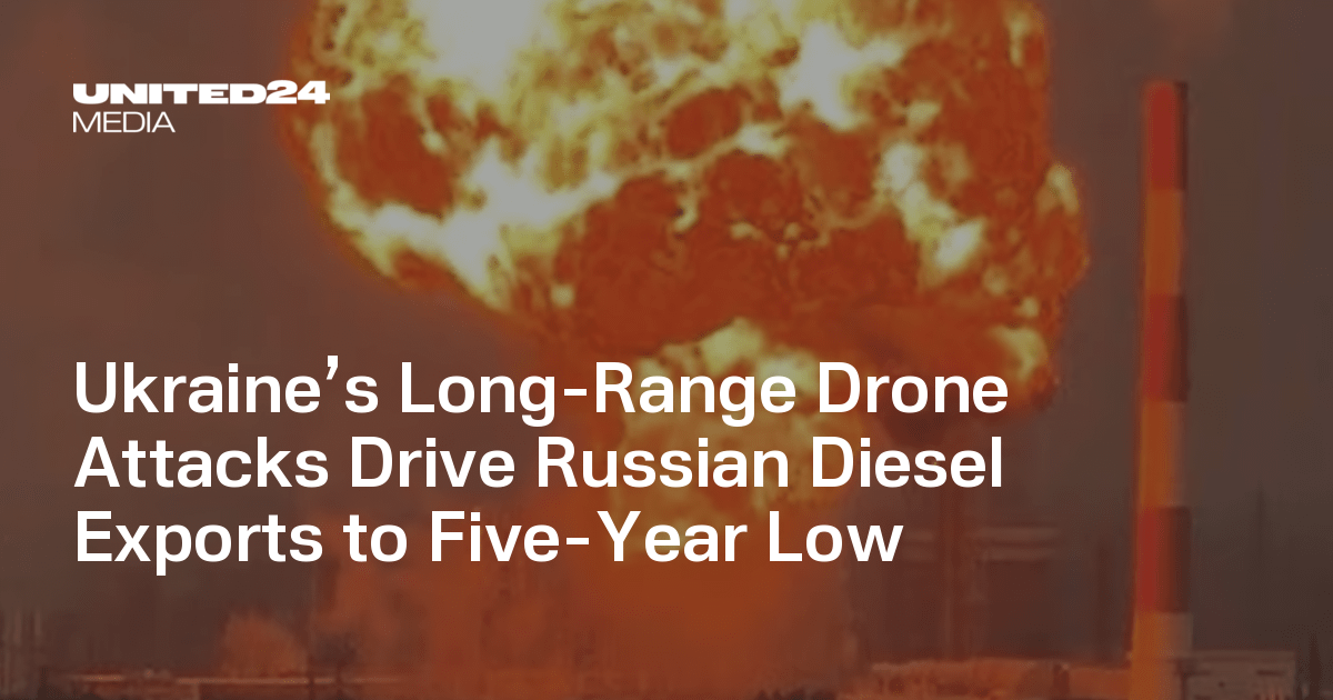 Ukraine’s Long-Range Drone Attacks Drive Russian Diesel Exports to Five ...