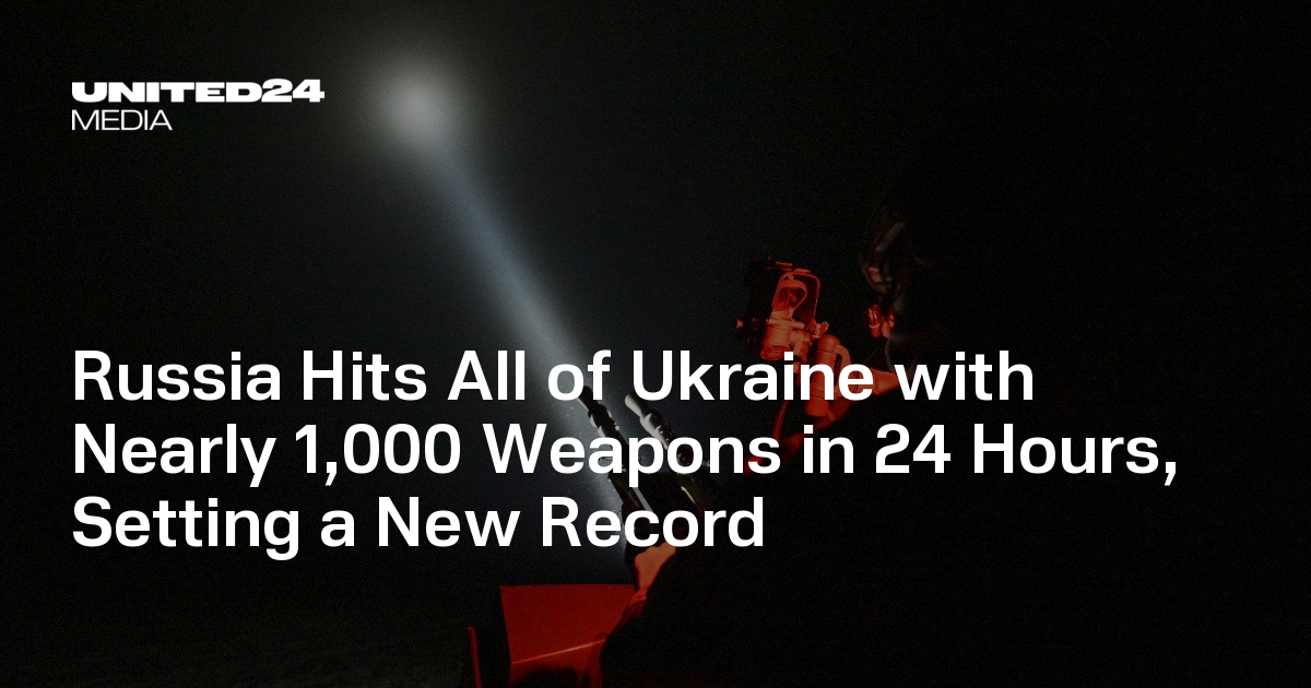 Russia Launches 982 Drones and Missiles in Record 24-Hour Attack on ...